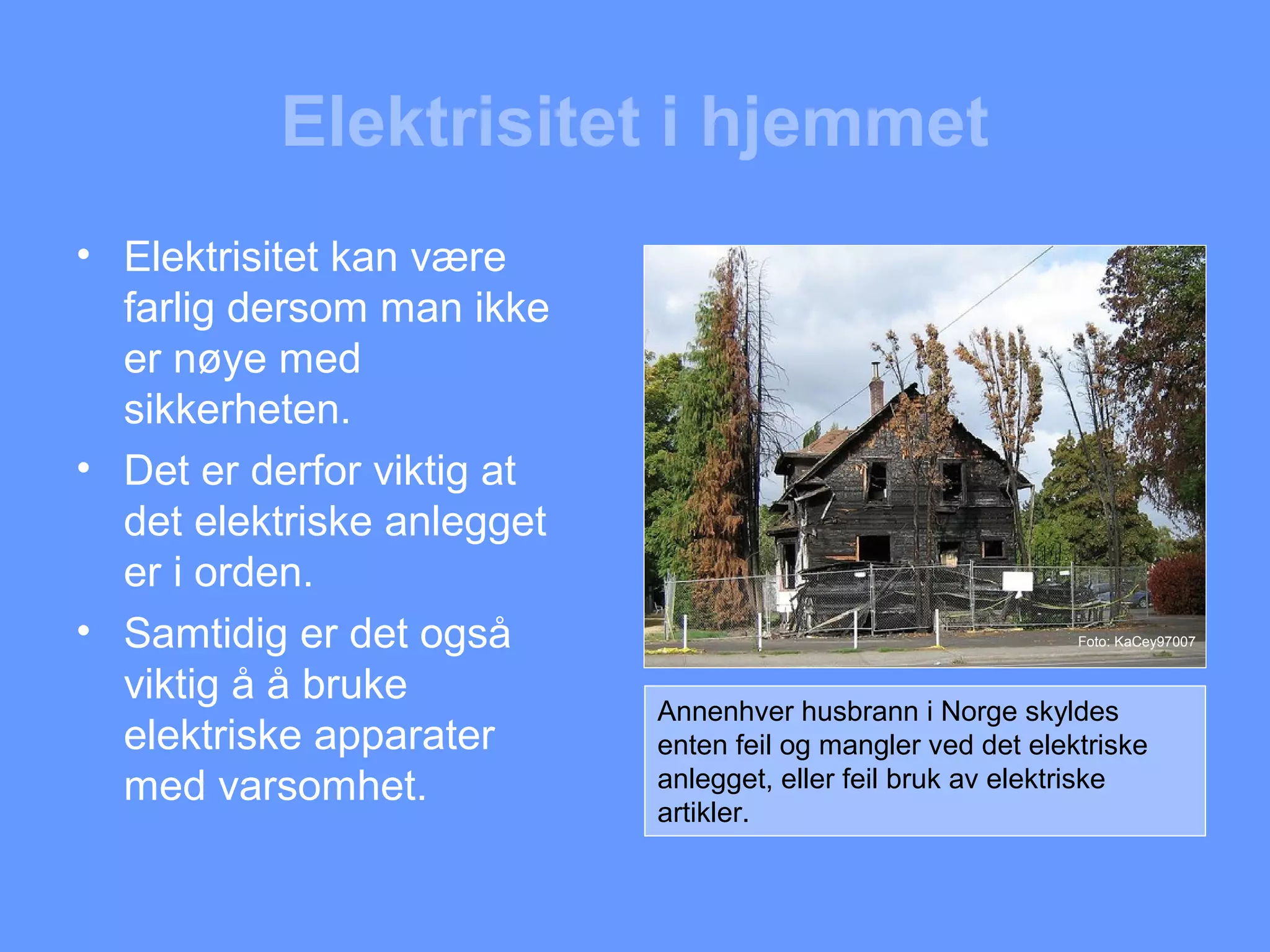Elektrisitet i hjemmet | PPT