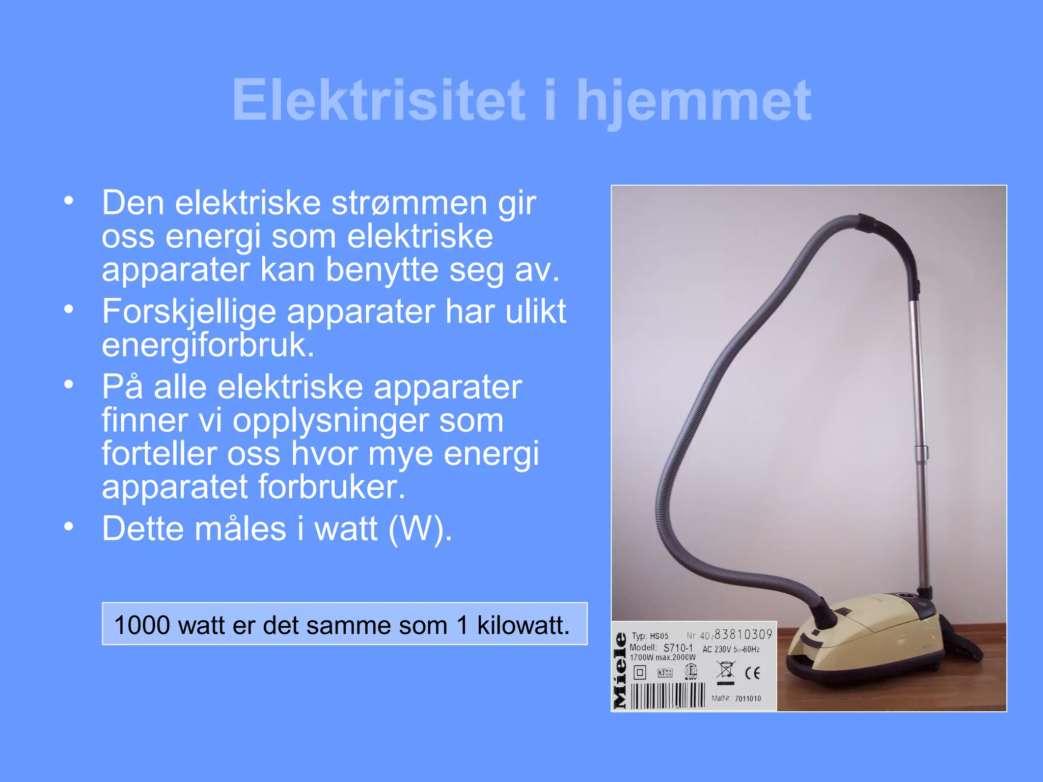 Elektrisitet i hjemmet | PPT