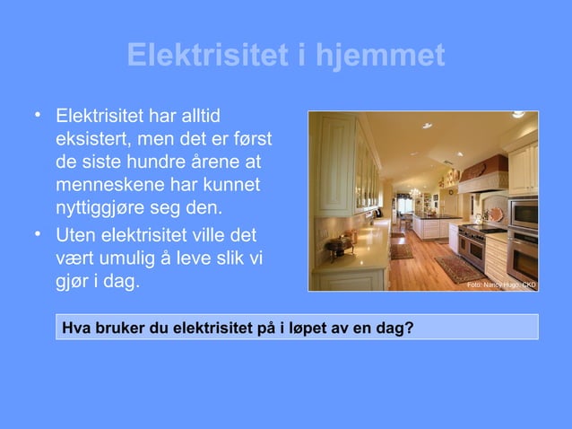 Elektrisitet i hjemmet | PPT