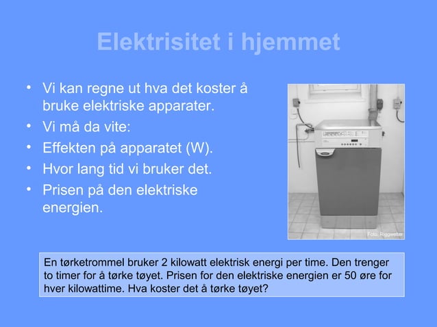 Elektrisitet i hjemmet | PPT