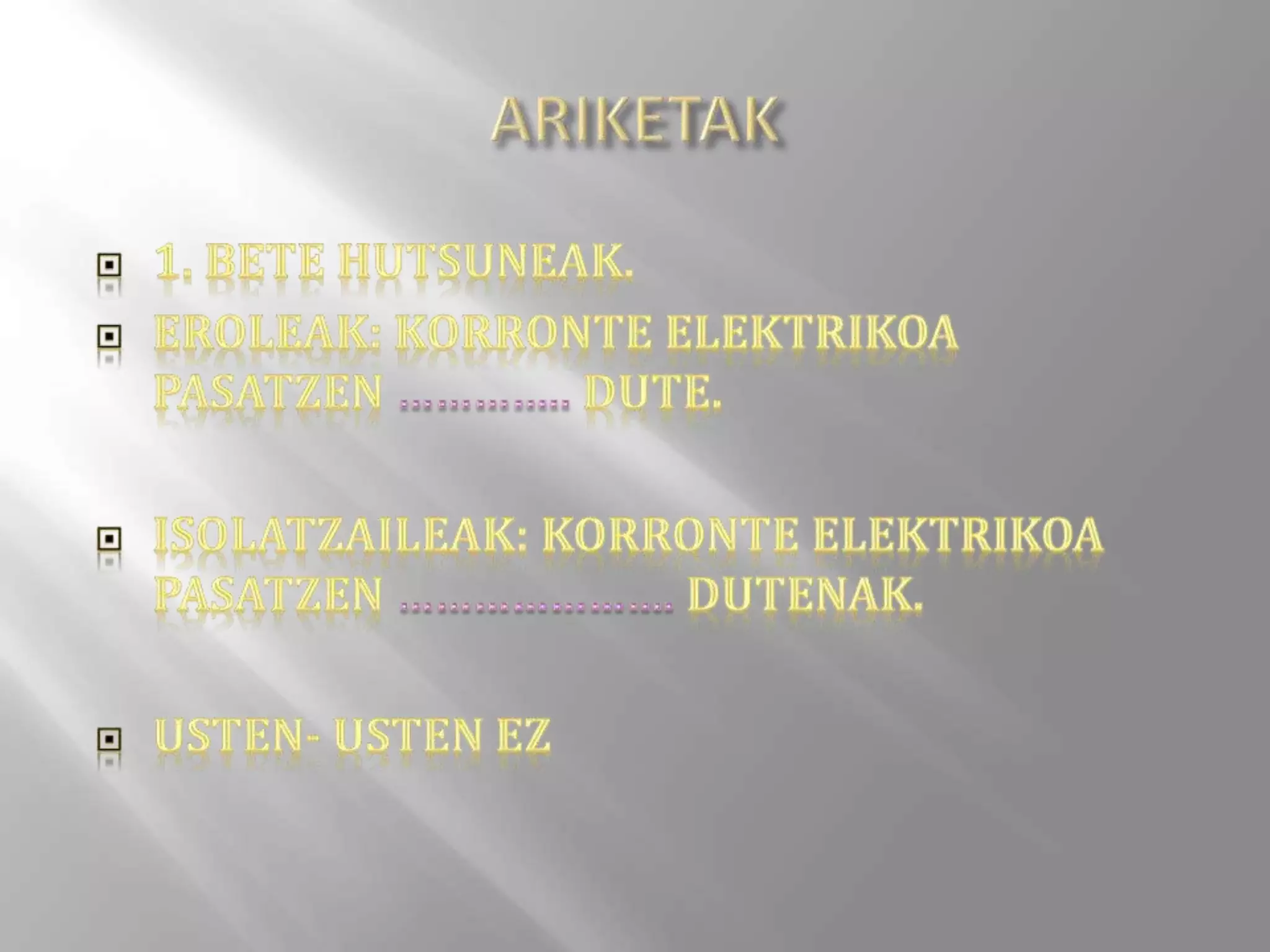 Elektrizitatea | PPT