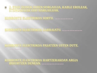 Elektrizitatea | PPT