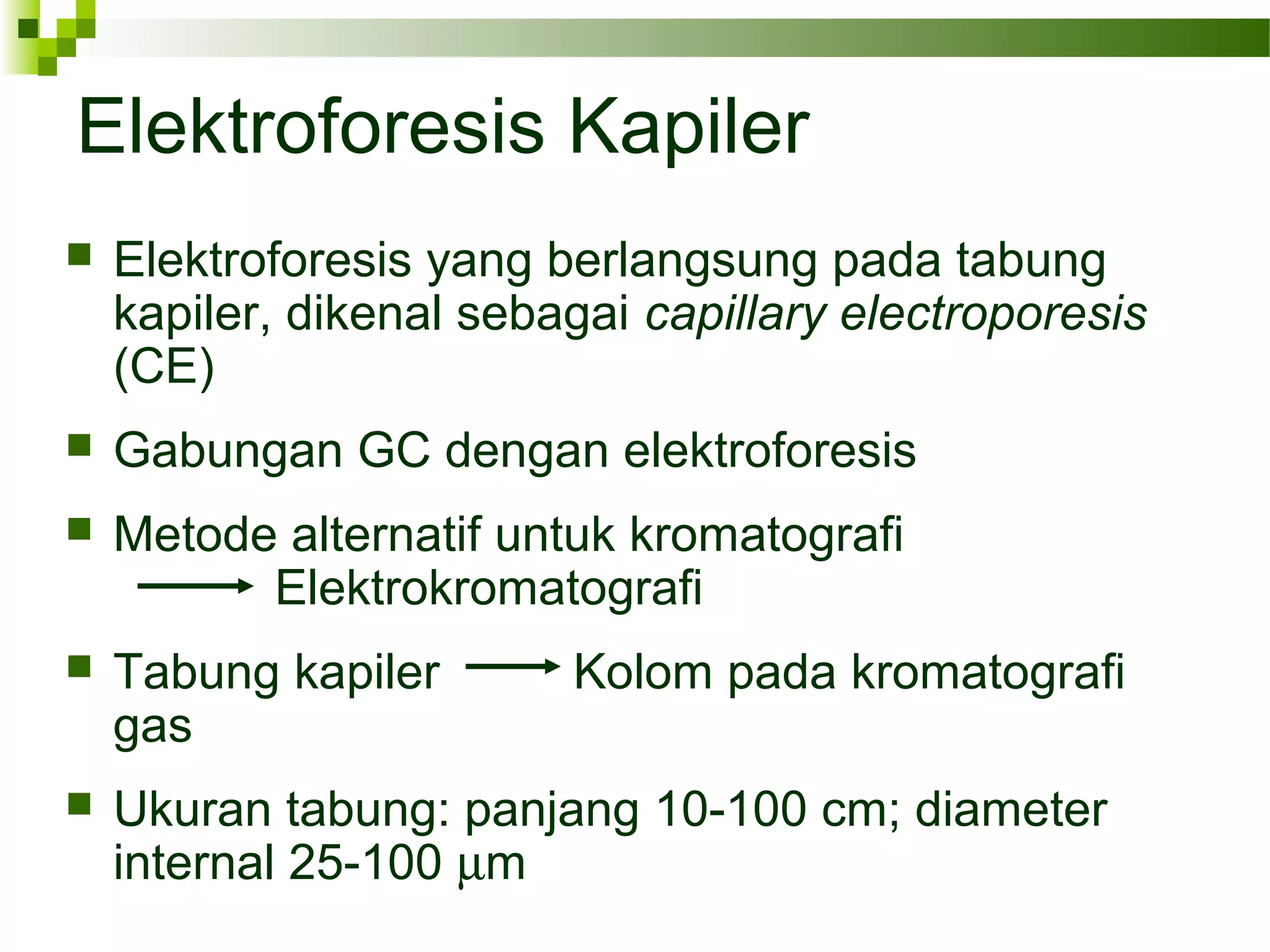 Elektroforesis Kapiler | PPT