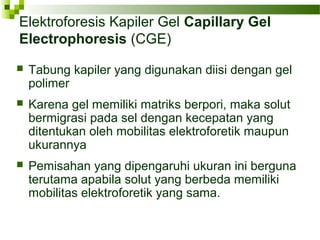 Elektroforesis Kapiler | PPT