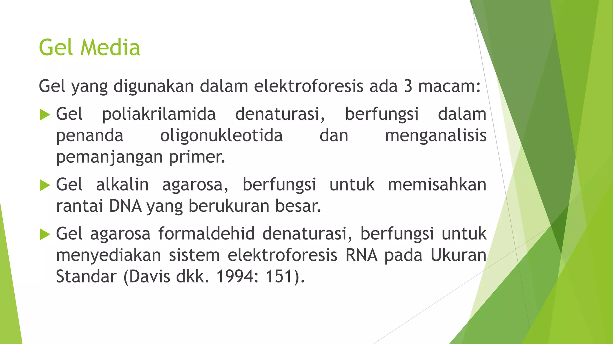 Elektroforesis bahan presentasi | PPTX