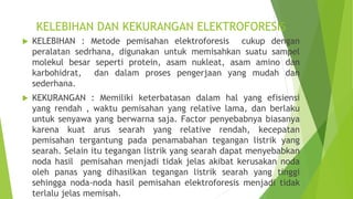 Elektroforesis bahan presentasi | PPTX