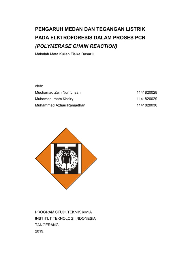 Pengaruh Medan dan Tegangan Listrik pada Elektroforesis dalam Proses ...