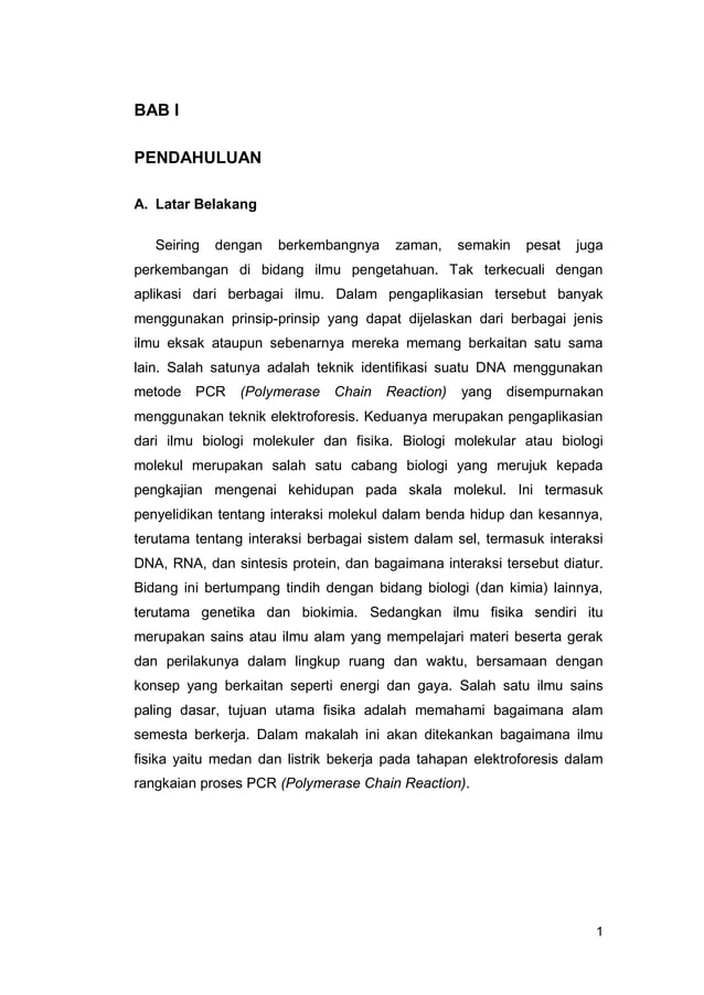 Pengaruh Medan dan Tegangan Listrik pada Elektroforesis dalam Proses ...