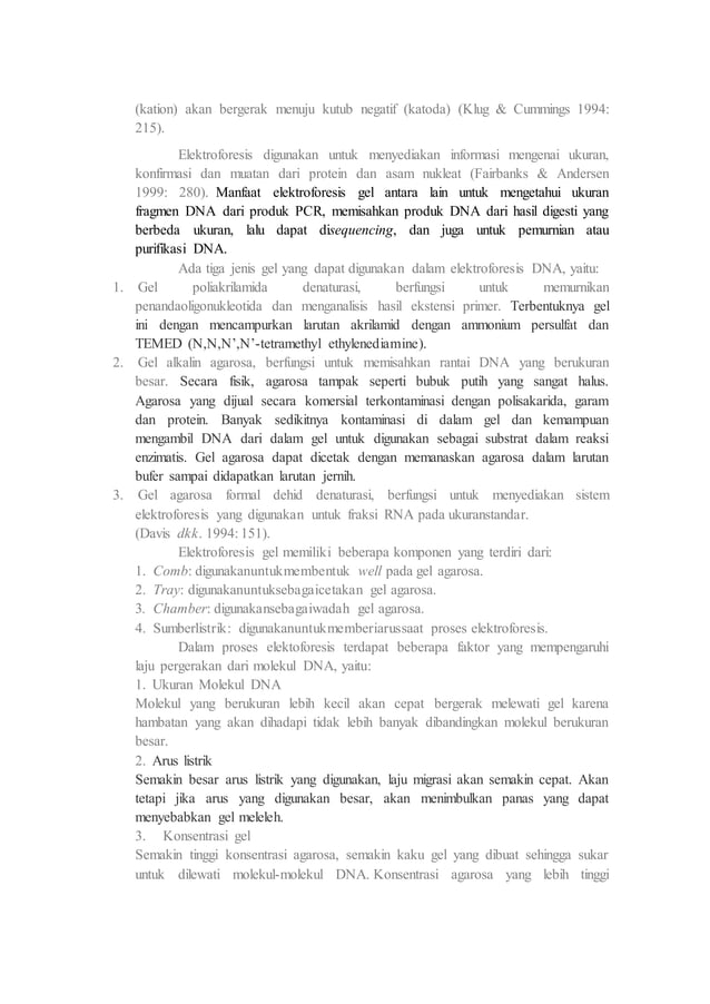 Elektroforesis + jenisnya | PDF