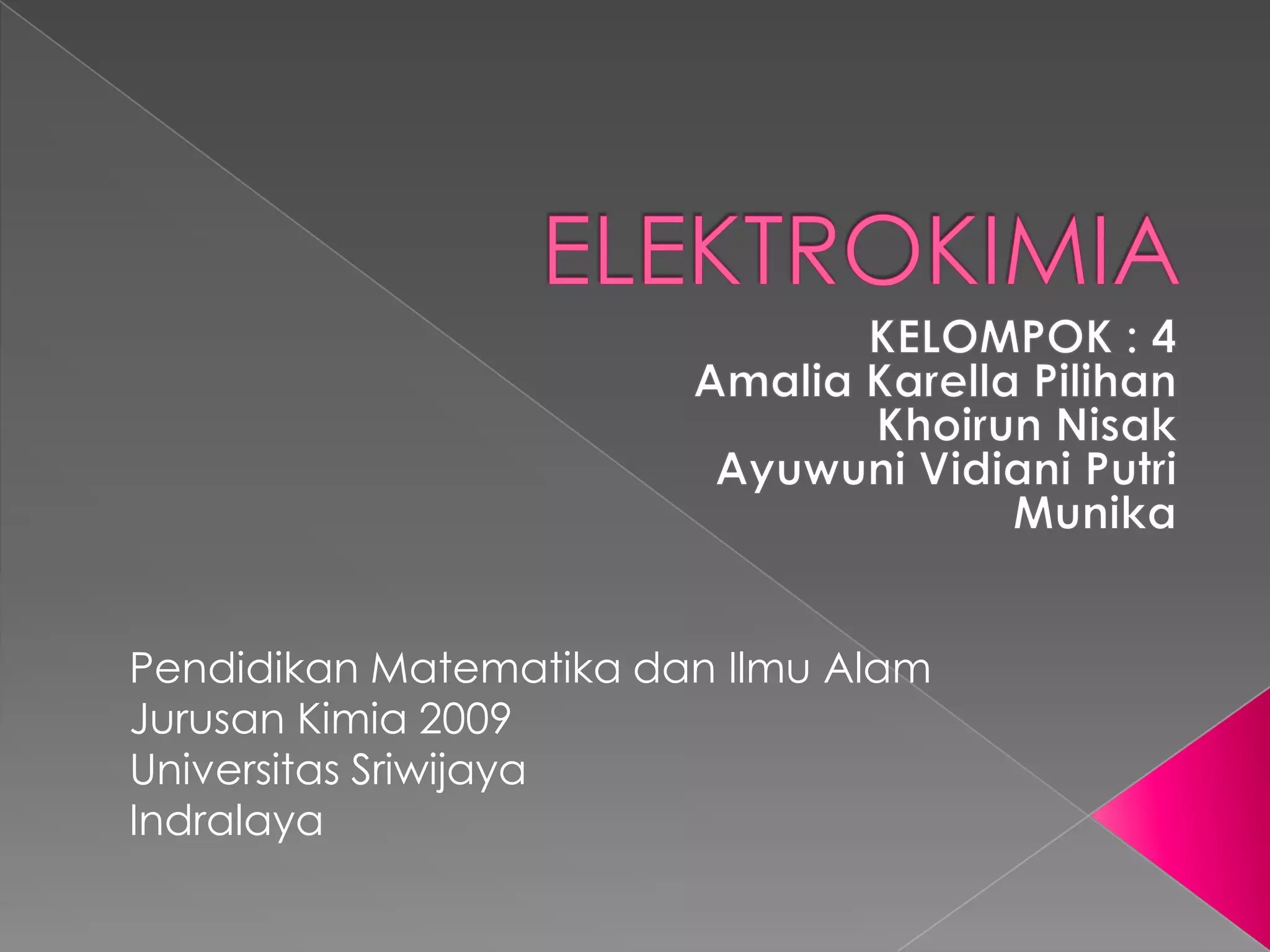 Elektrokimia | PPTX