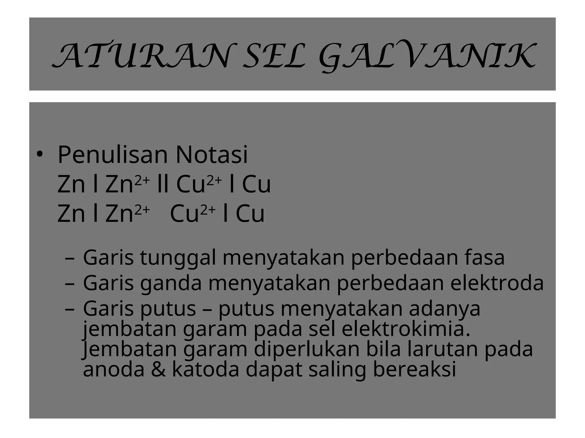 Jenis-jenis Elektrokimia & termodinamika | PPT