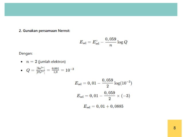 Materi PPT Elektrokimia - sel elektrokimia | PPTX