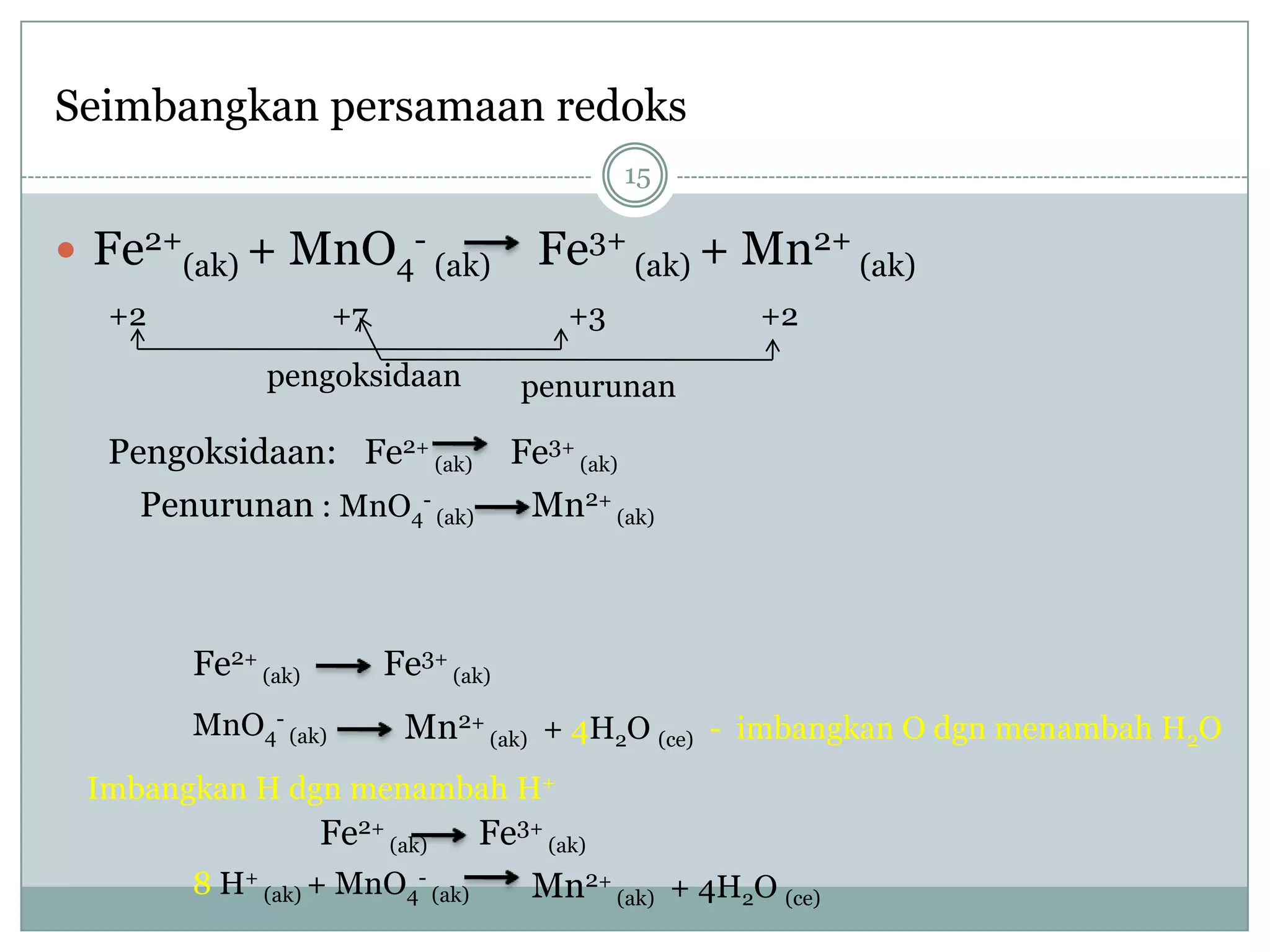 Elektrokimia 6 pengoksidaan & penurunan | PPT