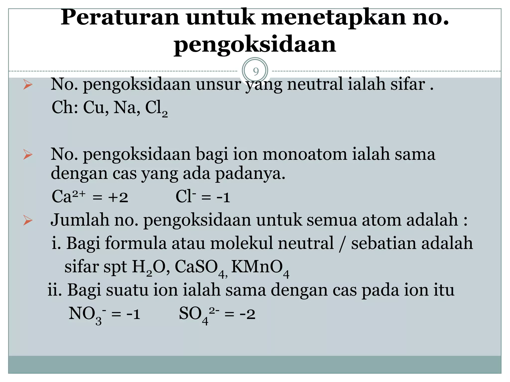 Elektrokimia 6 pengoksidaan & penurunan | PPT