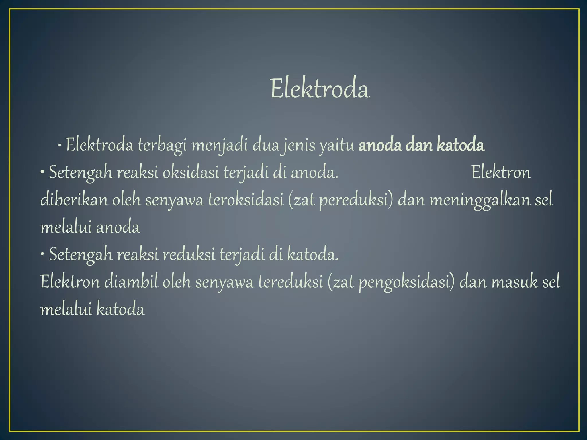 Elektrokimia dan redoks | PPTX