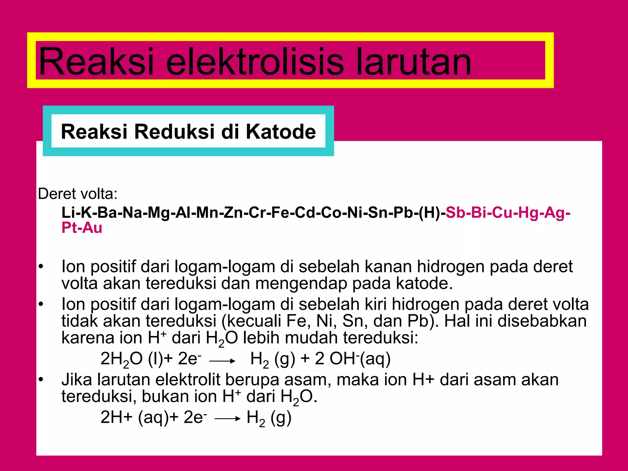 Elektrolisis | PPT