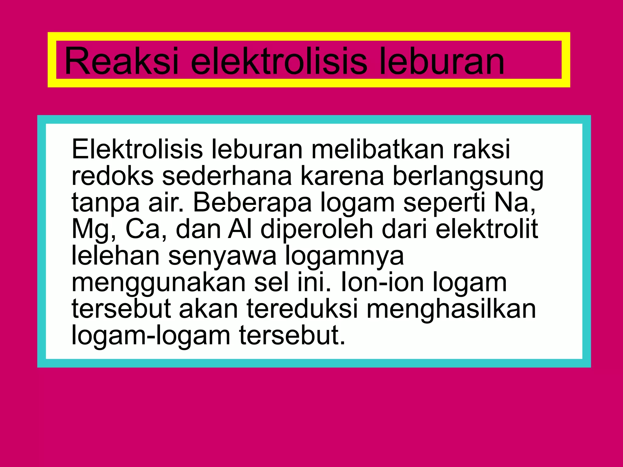 Elektrolisis | PPT