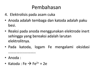 Elektrolisis dan electroplating 2 | PPT
