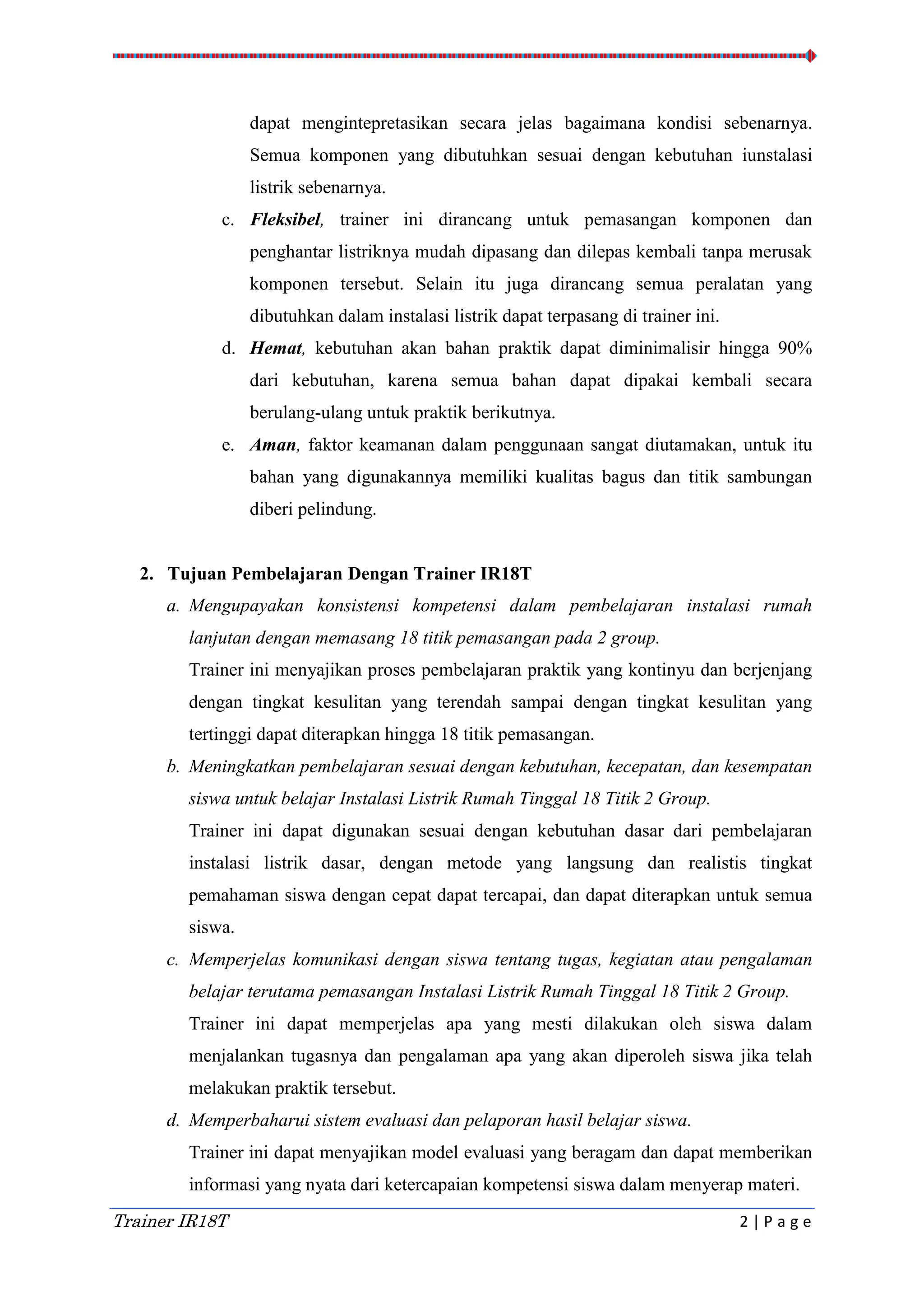 modul Trainer instalasi listrik rumah tinggal.docx