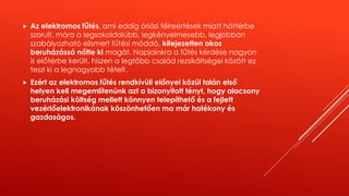 Elektromos fűtés előnyei, tervezőknek! | PDF