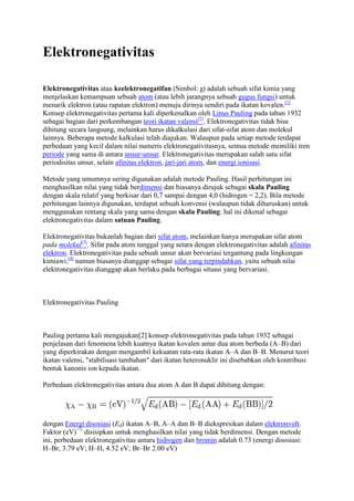 Elektronegativitas | DOCX