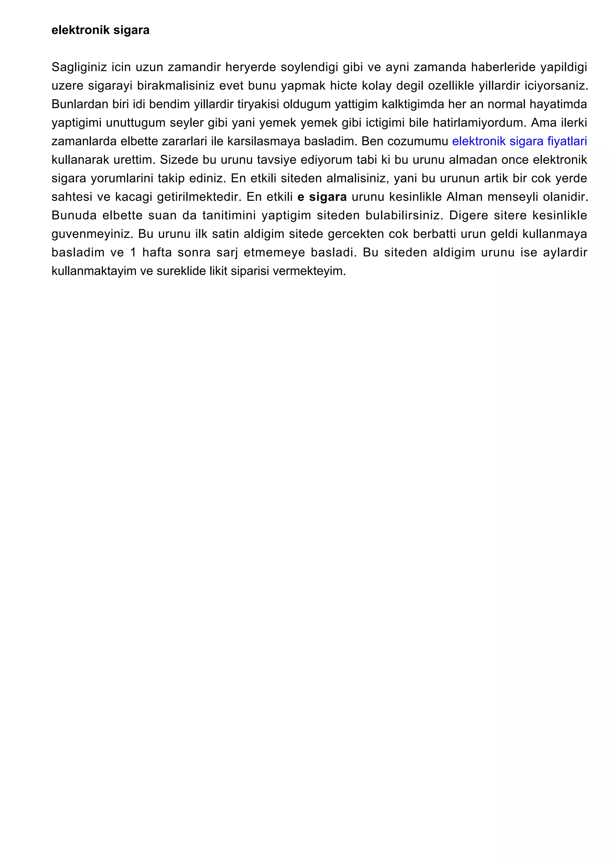 Elektronik Sigara | PDF
