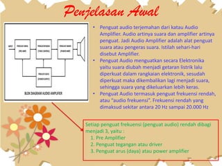 Audio Amplifier | PPT