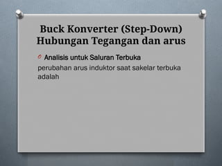 ELEKTRONIKA DAYA: DC-DC Converter (rumus dan gambar)er | PPTX