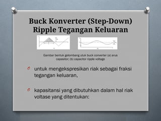 ELEKTRONIKA DAYA: DC-DC Converter (rumus dan gambar)er | PPTX