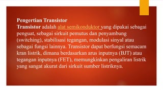 Elektronika & rangkaian listrik | PPT