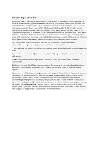 Elektronik Sigara | PDF