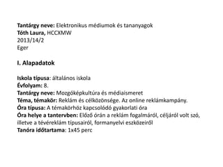 Elektronikus médiumok és tananyagok - Hálózat alapú óratervezet | PPT