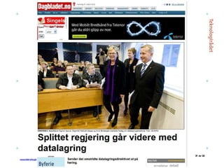 Elektroniske spor og Datalagringsdirektivet | PPT