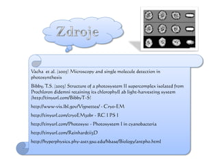 Elektronova mikroskopie a fotosynteticky aparat | PDF
