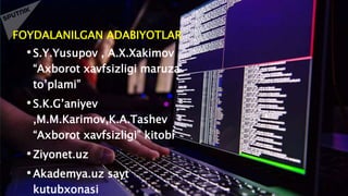 Elektron raqamli imzo va undan foydalanish.ppt