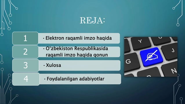 Elektron raqamli imzo va undan foydalanish.ppt