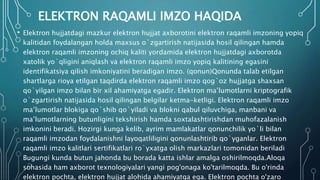 Elektron raqamli imzo va undan foydalanish.ppt