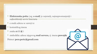 elektronska posta informatika i racunars | PPTX