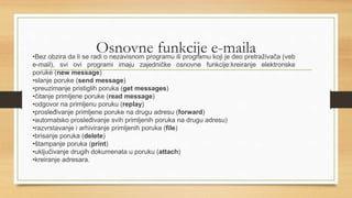 elektronska posta informatika i racunars | PPTX