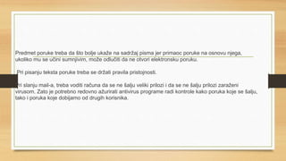 elektronska posta informatika i racunars | PPTX