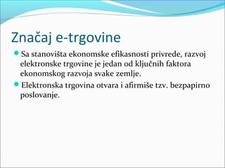 Elektronska trgovina | PPT