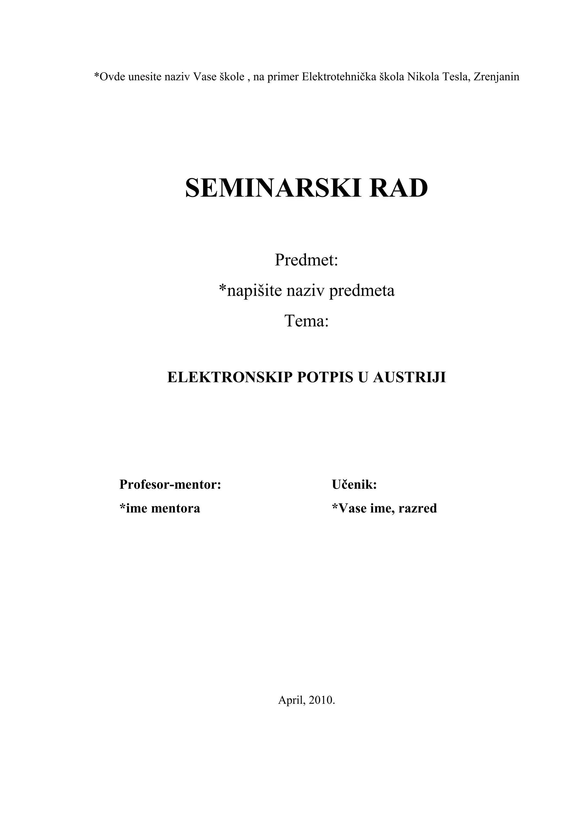 Elektronski potpis u austriji | DOC