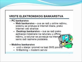 Elektronsko bankarstvo | PPT