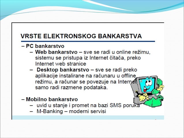 Elektronsko bankarstvo | PPT