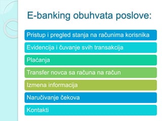 Elektronsko bankarstvo | PPTX