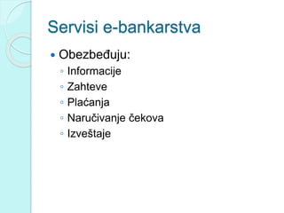 Elektronsko bankarstvo | PPTX