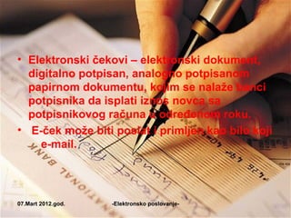 Elektronsko poslovanje Bojana Stojanovic | PPT