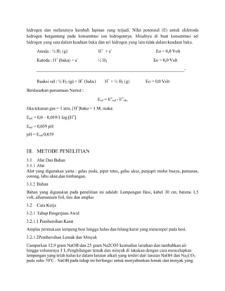 Elektroplating indra baru | DOCX