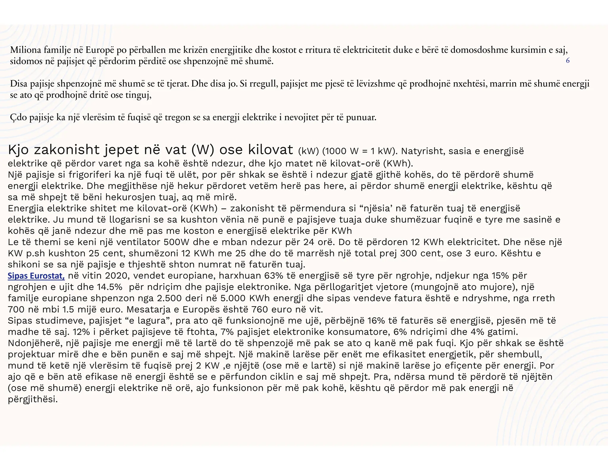 elektroshtepiaket dhe perdorimi i tyre. | PDF