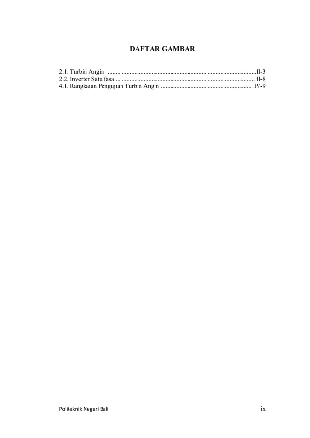 Contoh Laporan Tugas Akhir (TA) | PDF